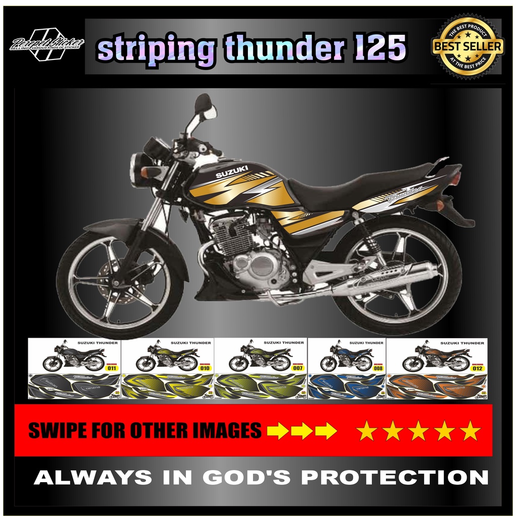 Striping thunder / suzuki / STOCK suzuki thunder / STICKER thunder 125 ...