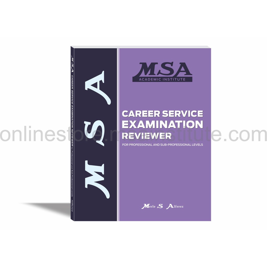 MSA Career Service Exam Reviewer for Professional and Sub-Professional ...