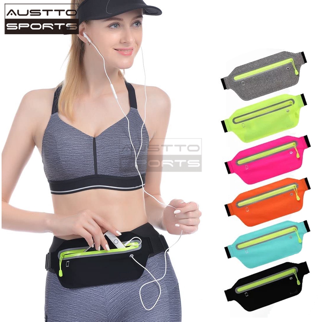 Austto Slim Running Belt Outdoor Running Cycling Waist Pouch Bag ...