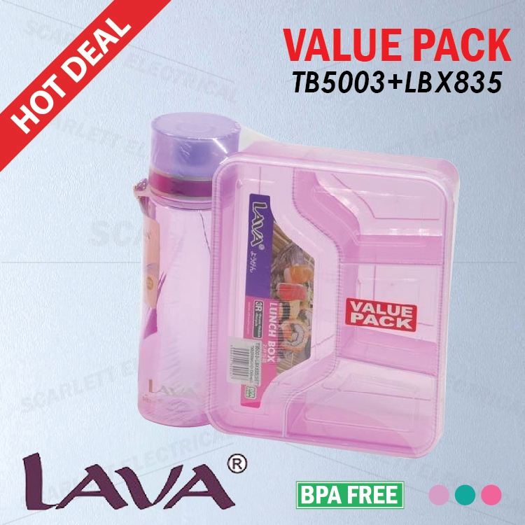 LAVA VALUE PACK TB5003 & LBX835 Tumbler Lunch Box Set / 2in1 Bekas ...