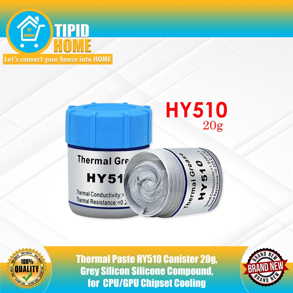 Thermal Paste HY510 Canister 20g, Grey Silicon Silicone Compound, for ...