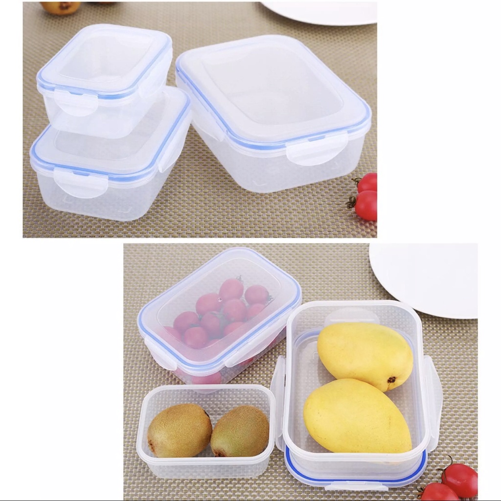 Food container 3pcs fresh box | Shopee Philippines