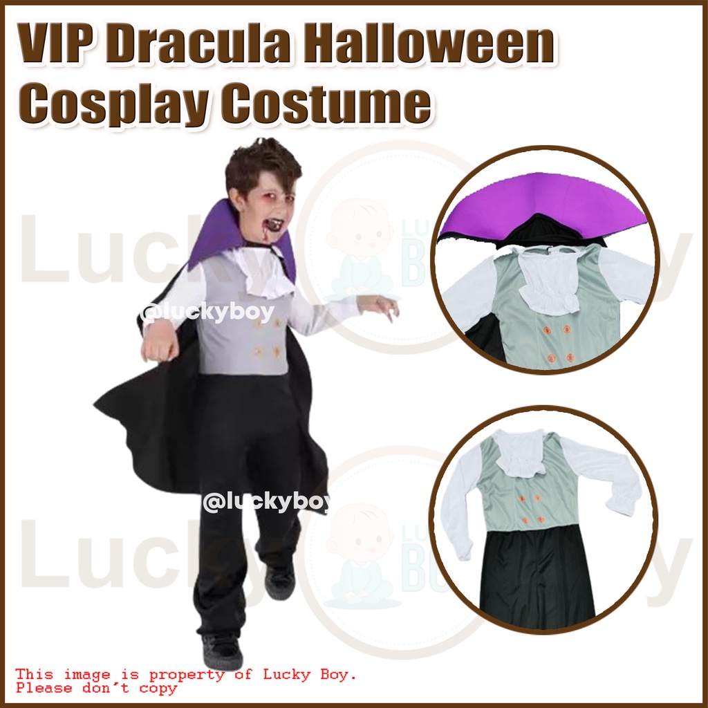 VIP Dracula Kids Halloween Costume for Baby Boy Complete Set | Shopee ...