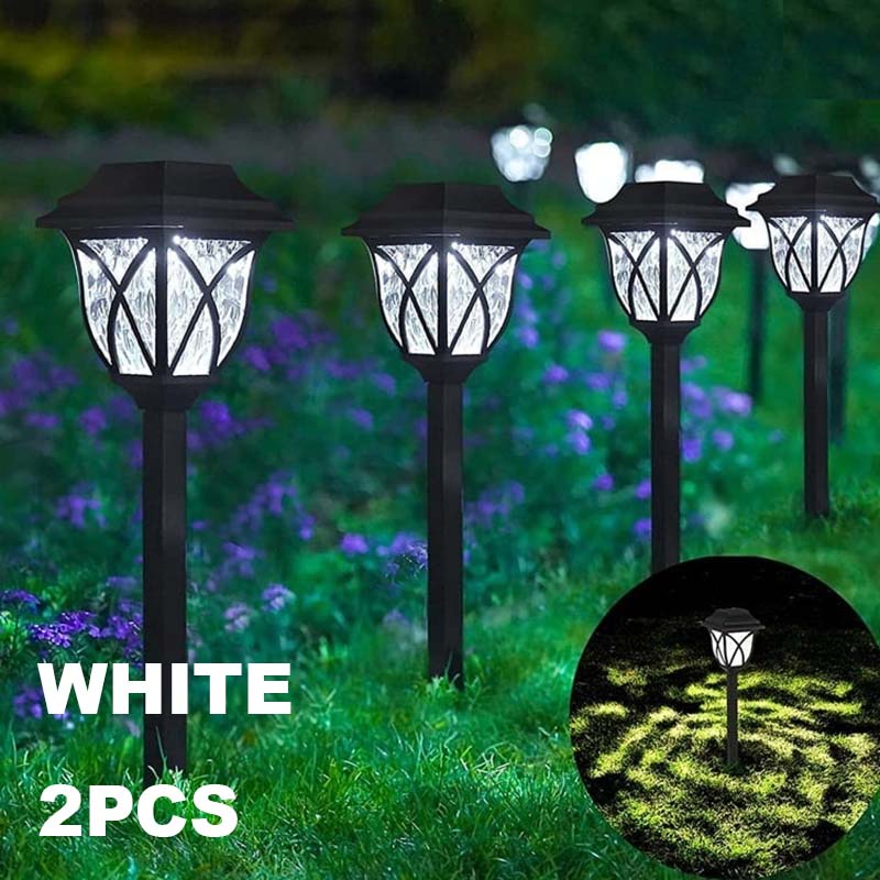 Solar Garden Light Outdoor Waterproof LED Pathway Landscape Light Stake ...