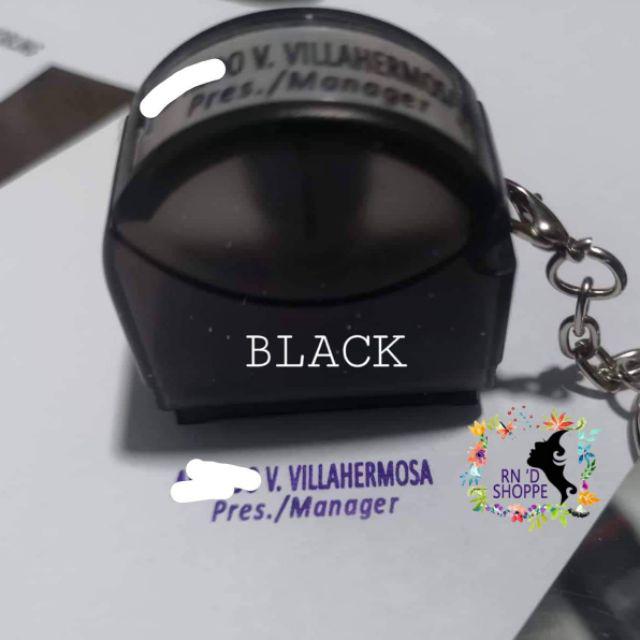 Personalized Neon Self Inking Name Stamp (free layout) | Shopee Philippines