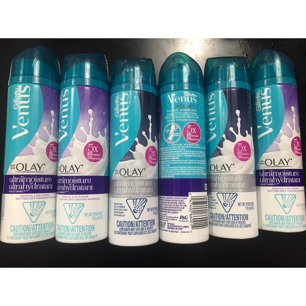 Gillette Venus with OLAY Ultramoisture 5x Shave Gel 170g | Shopee ...