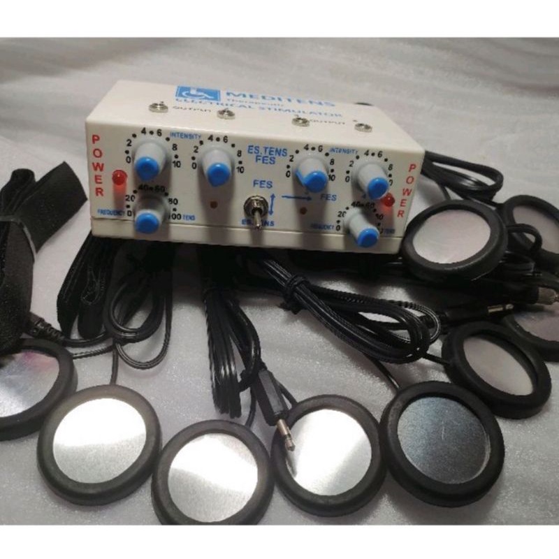 NEW IMPROVED MEDITENS BlackBox TENS FES ES (3 Function/4OUTPUT) electrical stimulator, EMS nerve ...