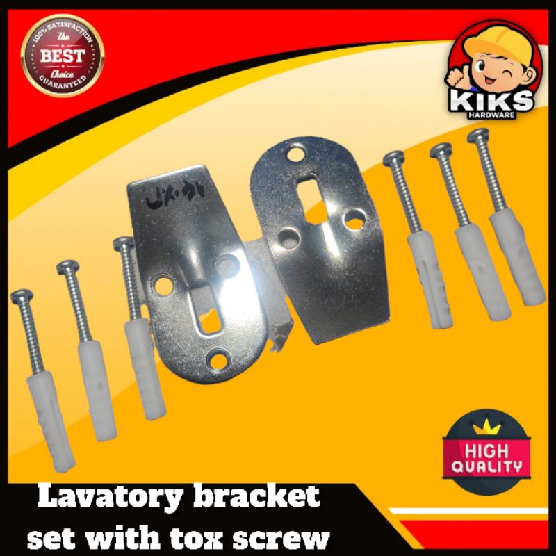 Lavatory Bracket Pair with tox and screw uses for sink wash bowl hand ...