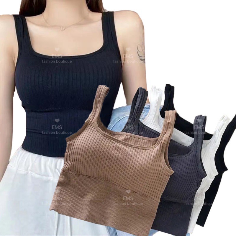 Fashion Women Halter Padded Push Up Stylish Bralette Sando Bra | Shopee ...