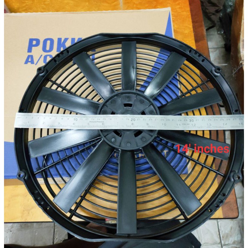 UNIVERSAL AUXILIARY FAN MOTOR HEAVY DUTY POKKA 14 INCHES 24 VOLTS / 12 ...