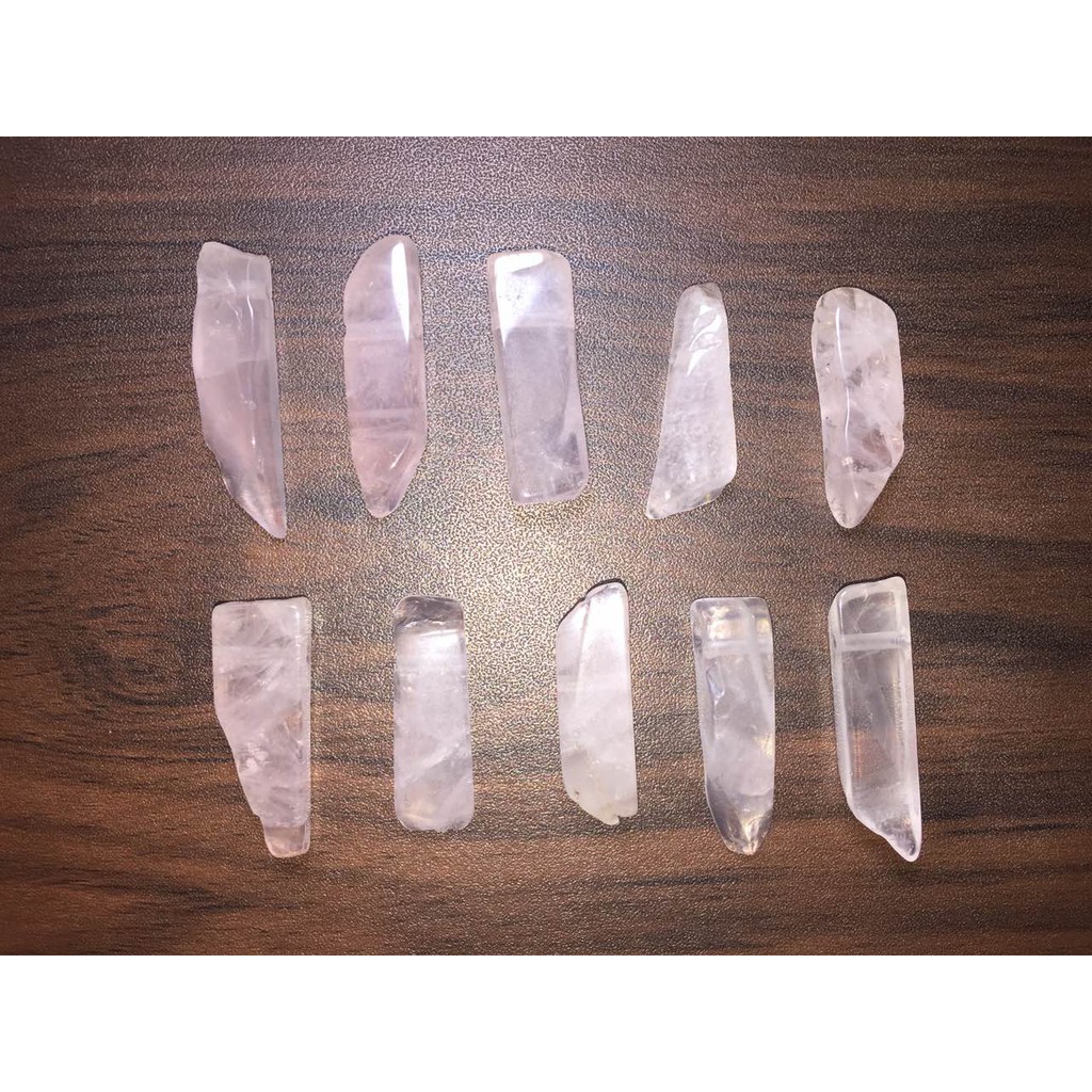 Rose Quartz Uneven Stone Crystal with 2mm hole Pendant (SOLD PER PIECE ...