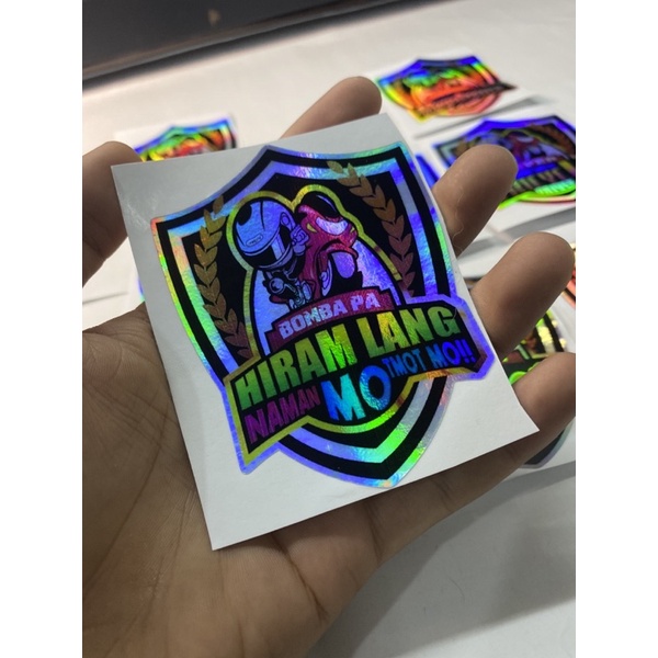 Takbo Stickers / Rider Hologram Stickers |Stay Humble, Takbong Handsome ...