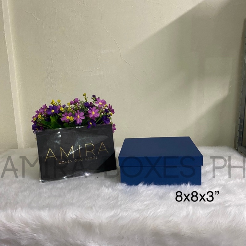 8x8x3" Square Regular Hard Box | Shopee Philippines