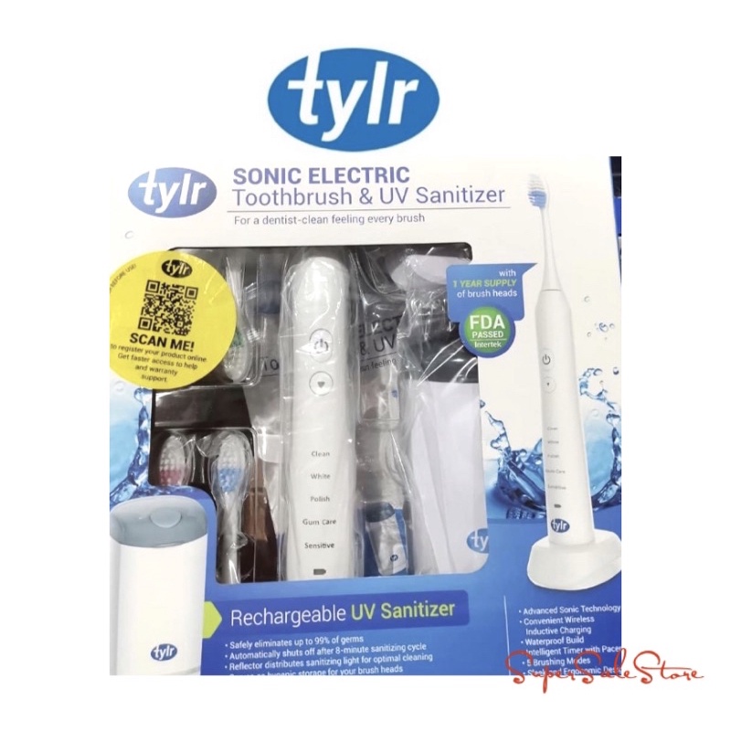 TYLR SONIC ELECTRIC Toothbrush & UV Sanitizer | Shopee Philippines