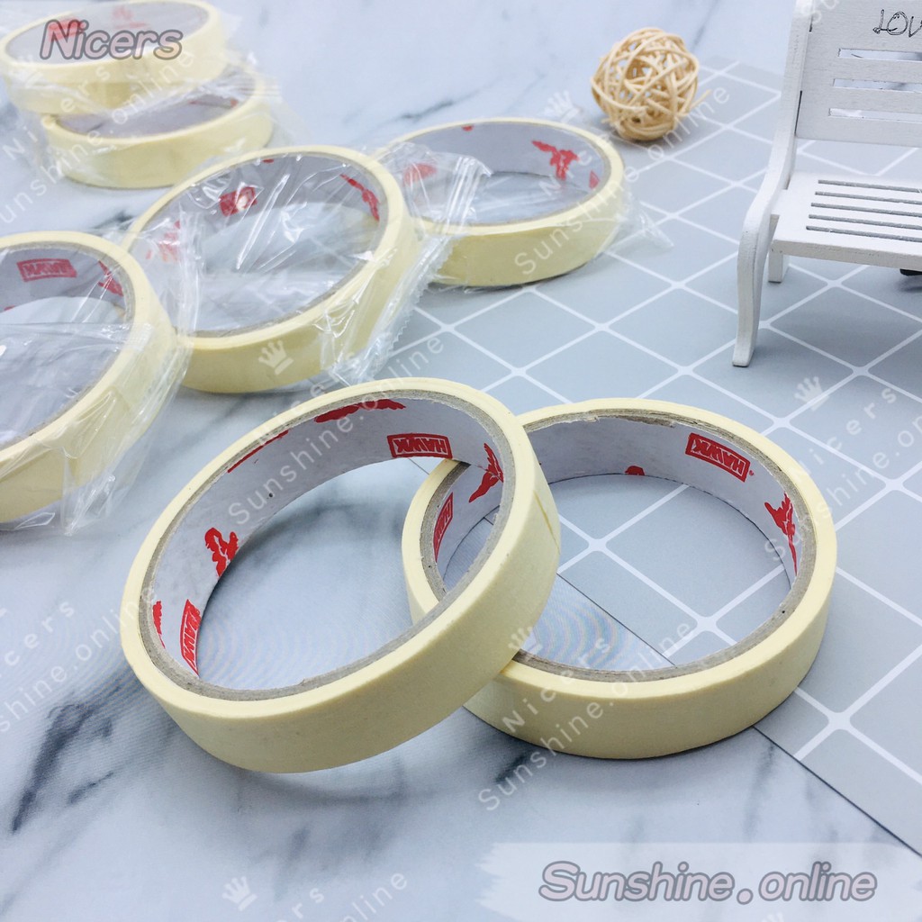 18MM Masking Tape Paper Tape Adhesive Tape HAWK 1PC | Shopee Philippines