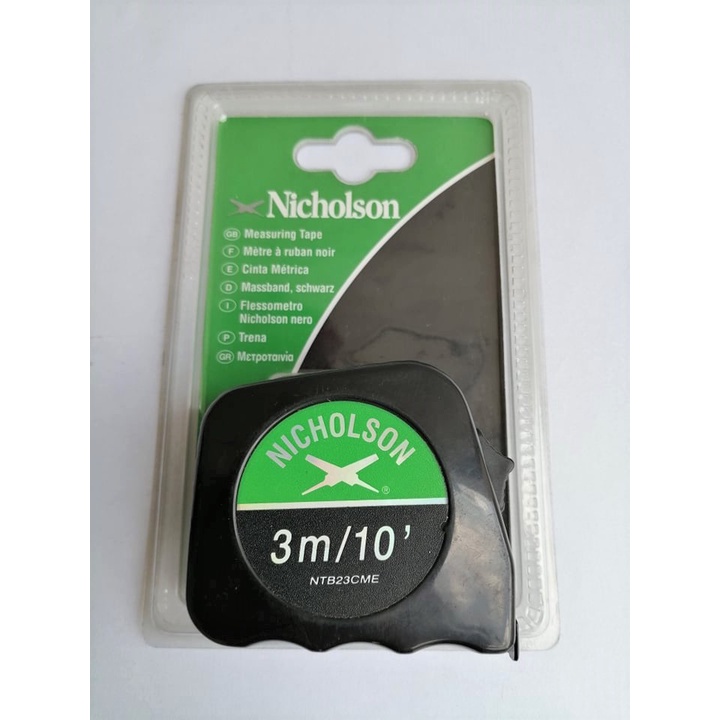 NICHOLSON TAPE MEASURE NTBCME (3M/10") | Shopee Philippines