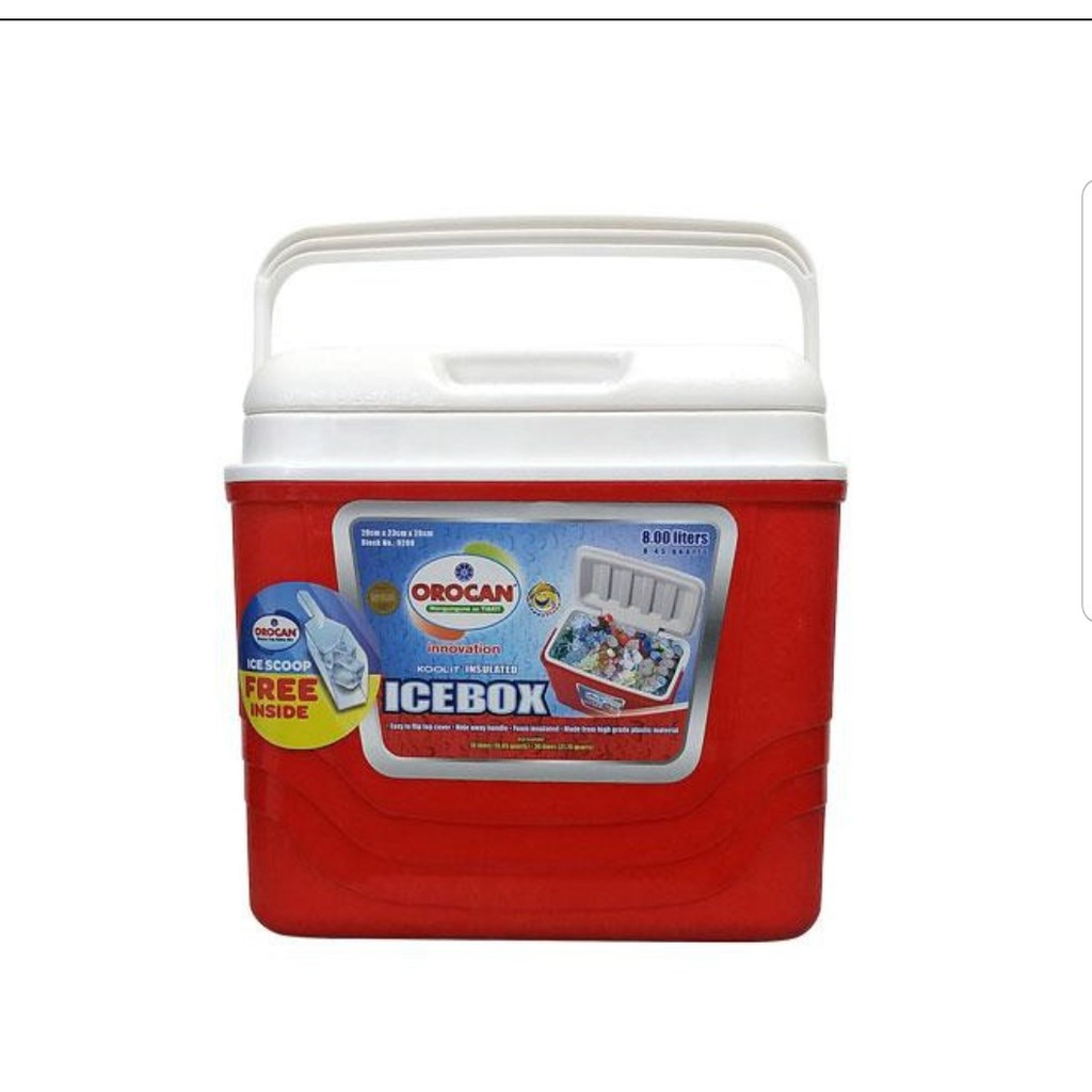 Orocan Ice box IceBox Cooler Insulated 8L w/free ice scoop | Shopee ...