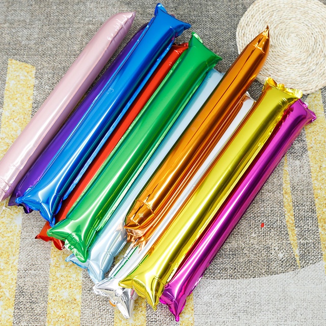 Colorful Cheerstick Hand Held Aluminum Foil Balloon Cheering Balloons ...