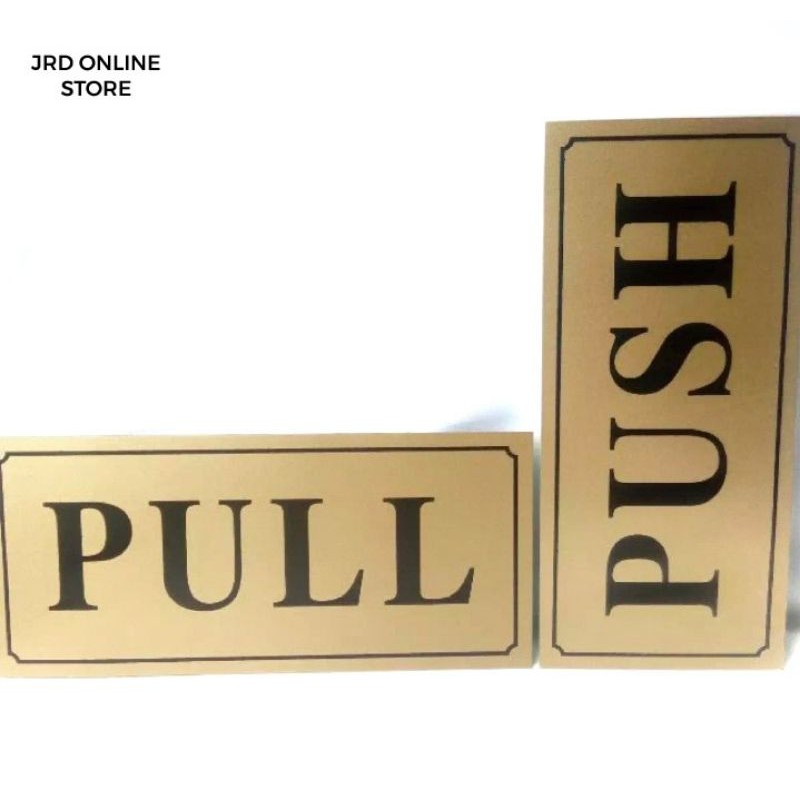 PUSH AND PULL SIGNS ALUMINUM | Shopee Philippines