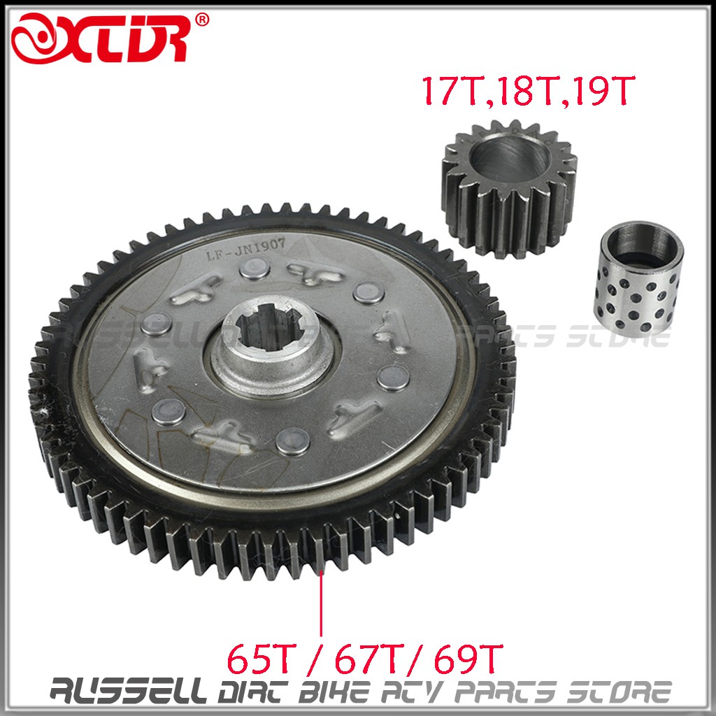 Motorcycle 65T 67T 69T Clutch Primary Gear For Lifan 125cc SHINERAY 150 ...