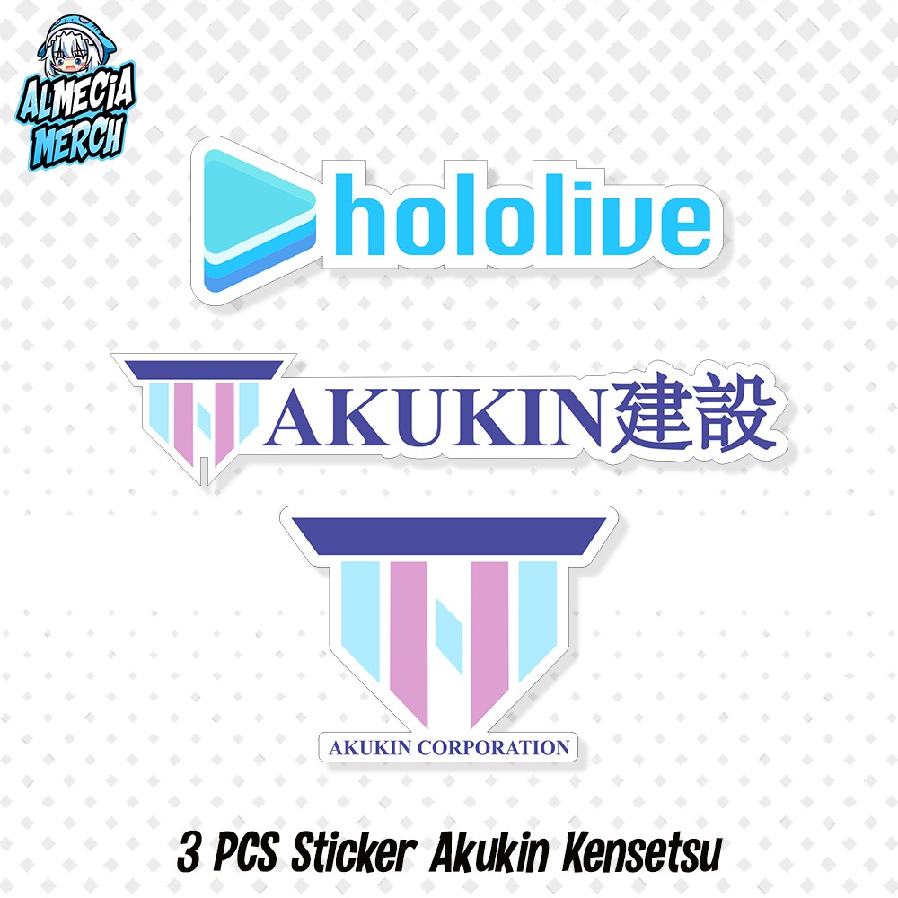 Akukin Kensetsu Sticker / Hololive Akukin Logo Sticker / Akukin ...