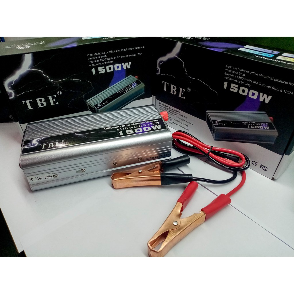 1500 Watts SOLAR POWER INVERTER TBE BRAND (MODIFIED) 12v | Shopee ...