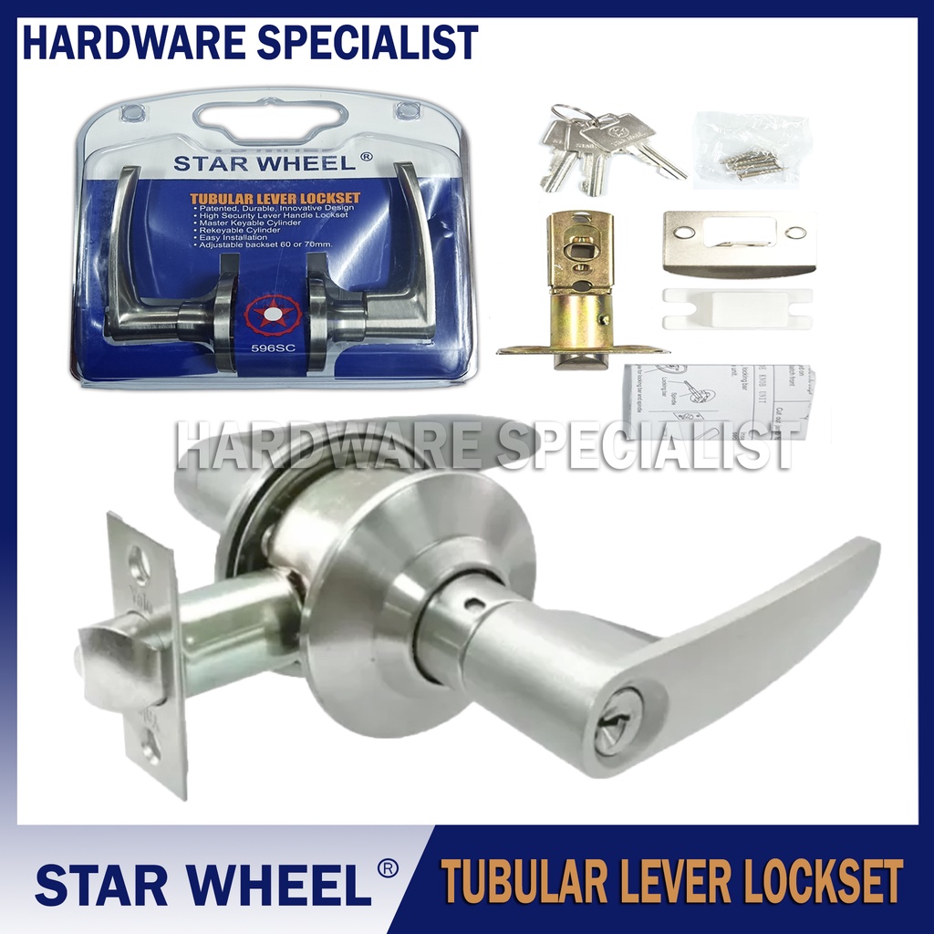Star Wheel Tubular Lever Lockset 596SC Original Authentic | Shopee ...