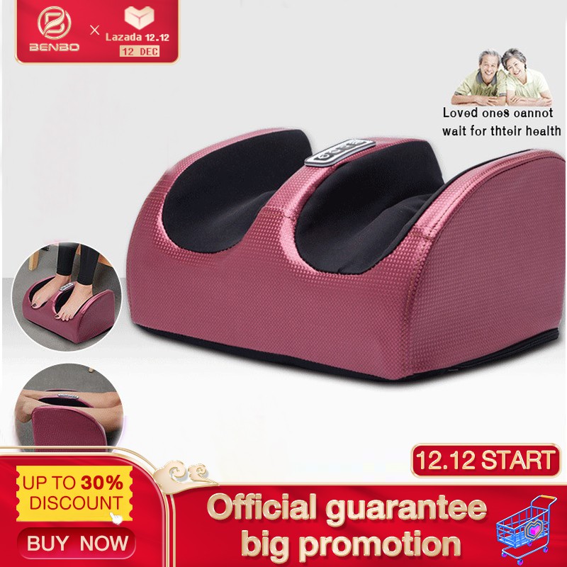 Electric Foot heating Leg Relax Massager Acupoint Machine Remote ...