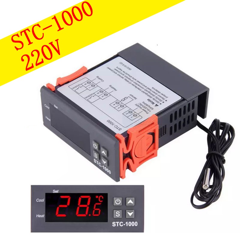 220V Digital STC-1000 Temperature Controller Thermostat Sensor | Shopee Philippines