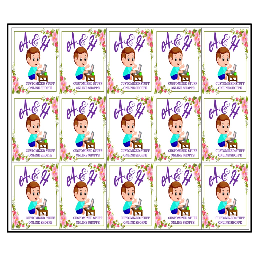 Customized Label or Logo for printing | Shopee Philippines