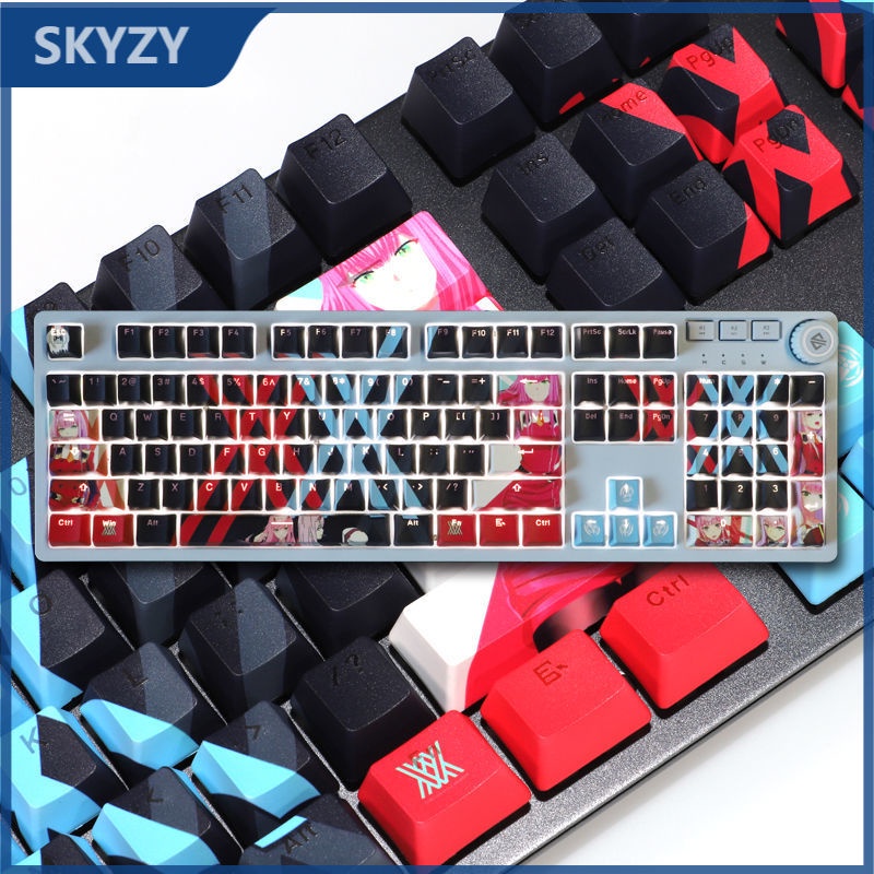 Zero Two Keycap Cherry Profile DARLING in the FRANXX Theme anime PBT ...