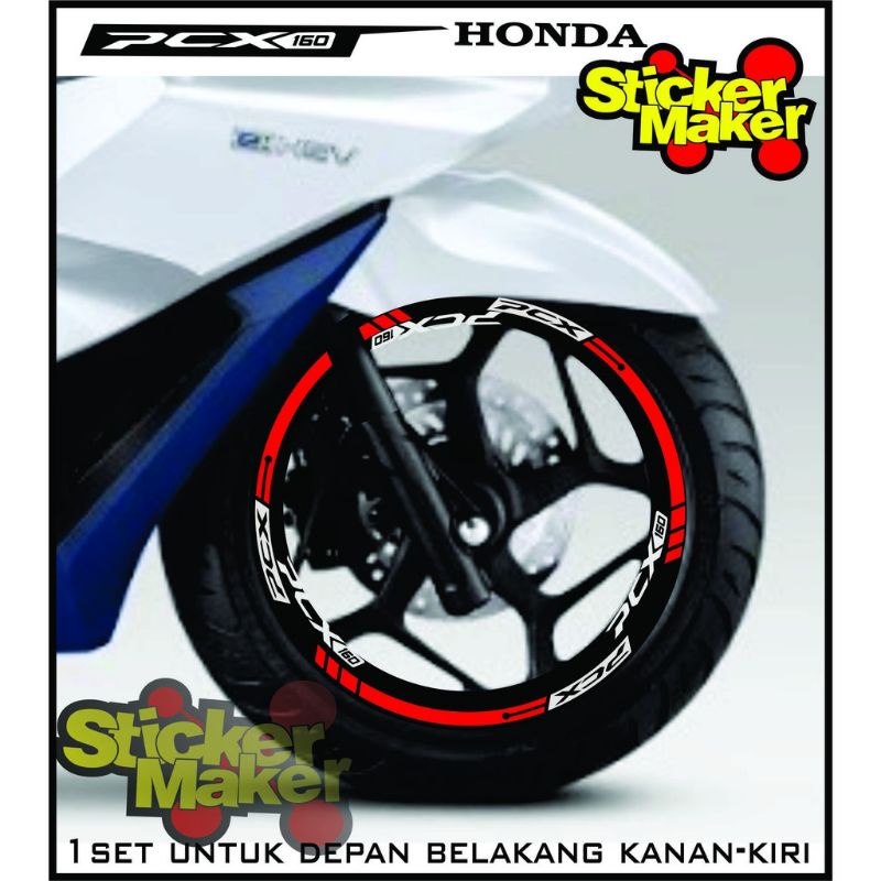 Sticker cutting list Rims Honda PCX 160 new 2021 | Shopee Philippines