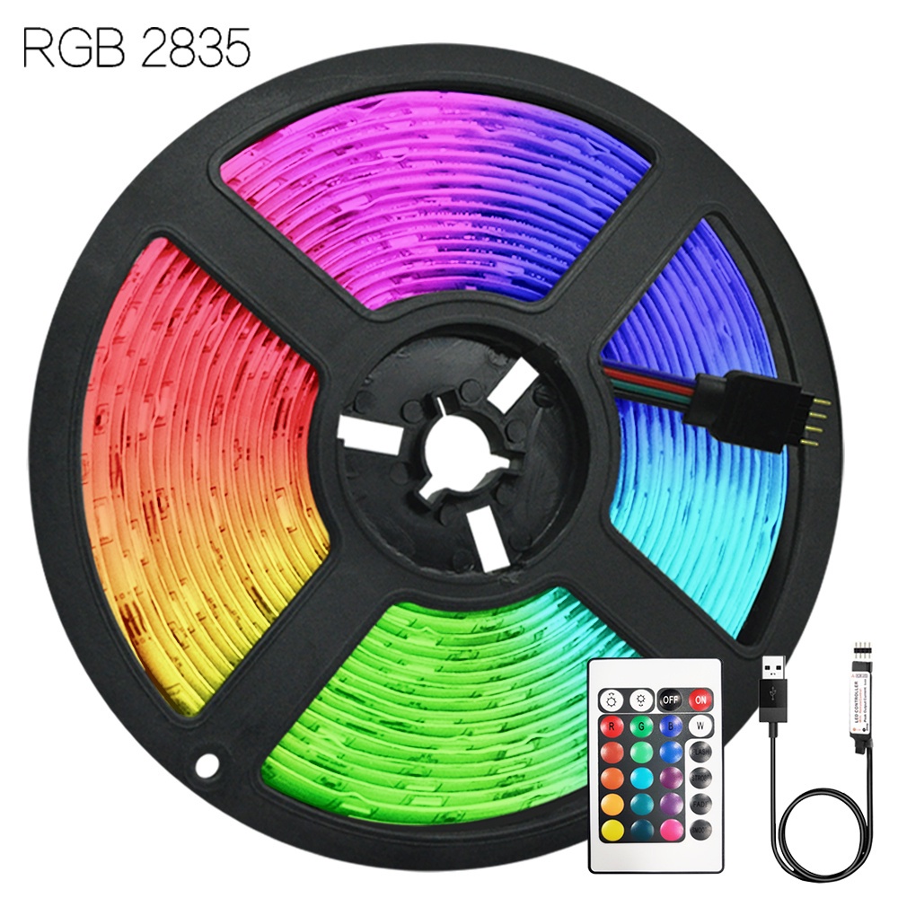 Christmas Lights LED Strip Light USB Powered 2835 DC5V RGB 60LED/M ...