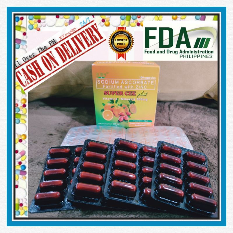 SUPER CEE plus SODIUM ASCORBATE fortified with ZINC by 30s Capsules ...