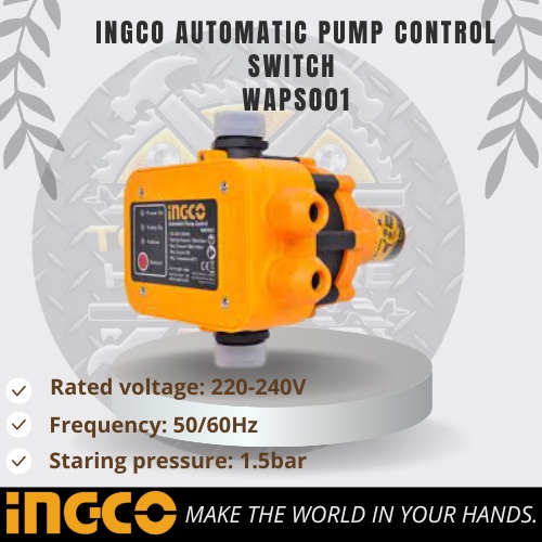 INGCO Original Automatic Pump Control Switch WAPS001 BN-PT BIÑAN ...