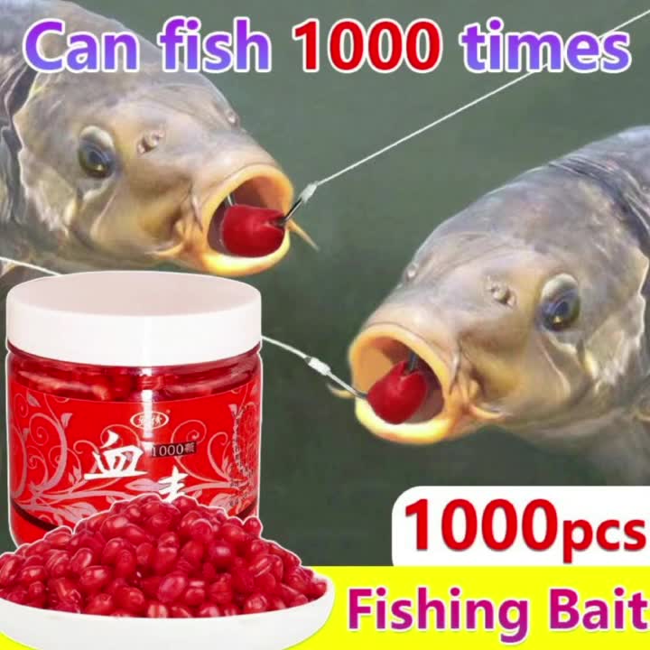 1000 pieces of bait, soft bait soil worm red bait tilapia bait, a ...