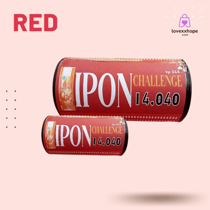 LXH 20 pesos Ipon Challenge Alkansya 6 inches colored Ipon Challenge ...