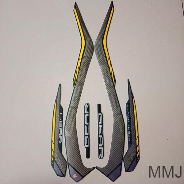 HIJAU Yamaha mio GEAR 125 Standard bottle green motorbike striping ...