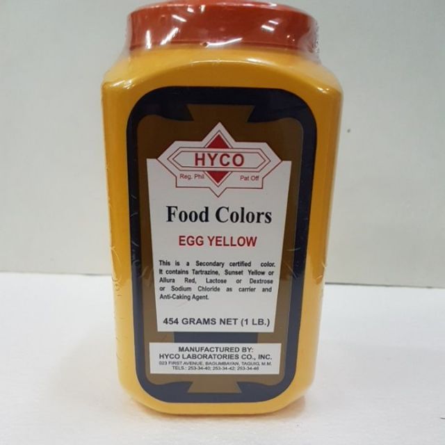 Hyco Food Colors Egg Yellow 454G | Shopee Philippines