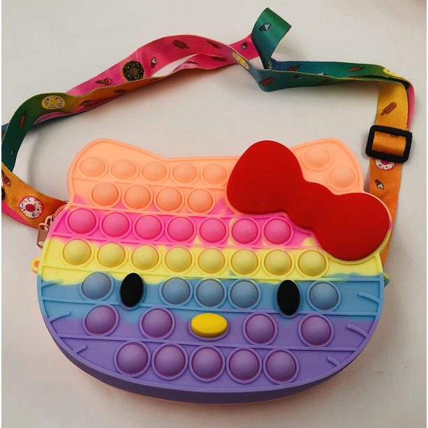 pop it bag HELLOKITTY HKbag pop it wallet Messenger Bag Shoulder Bag ...