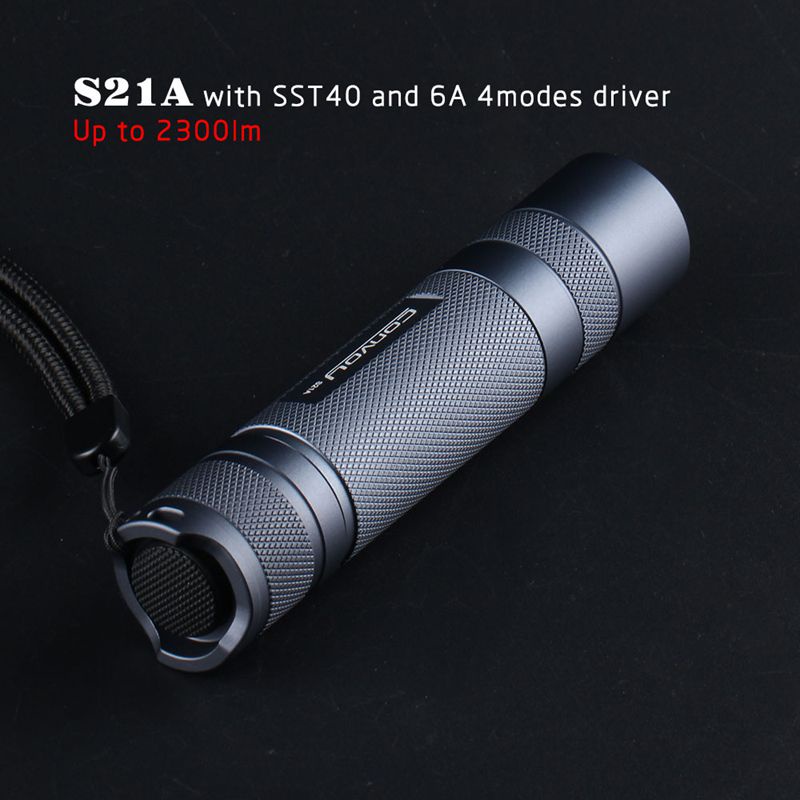 Original Convoy S21A Flashlight with luminus sst40 LED 2300lm Outdoor ...