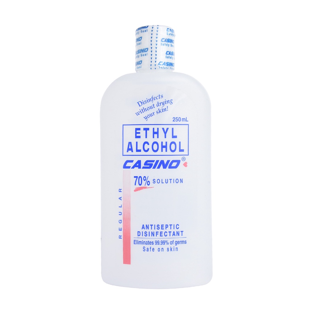 CASINO Ethyl Alcohol 70% Solution Regular 250ml | Shopee Philippines
