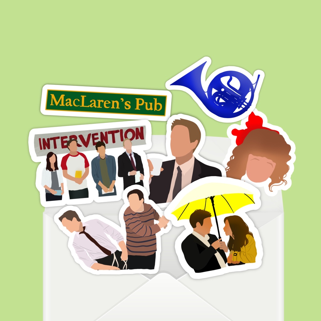 How I Met Your Mother Sticker Pack (Vinyl & Waterproof) | Shopee ...