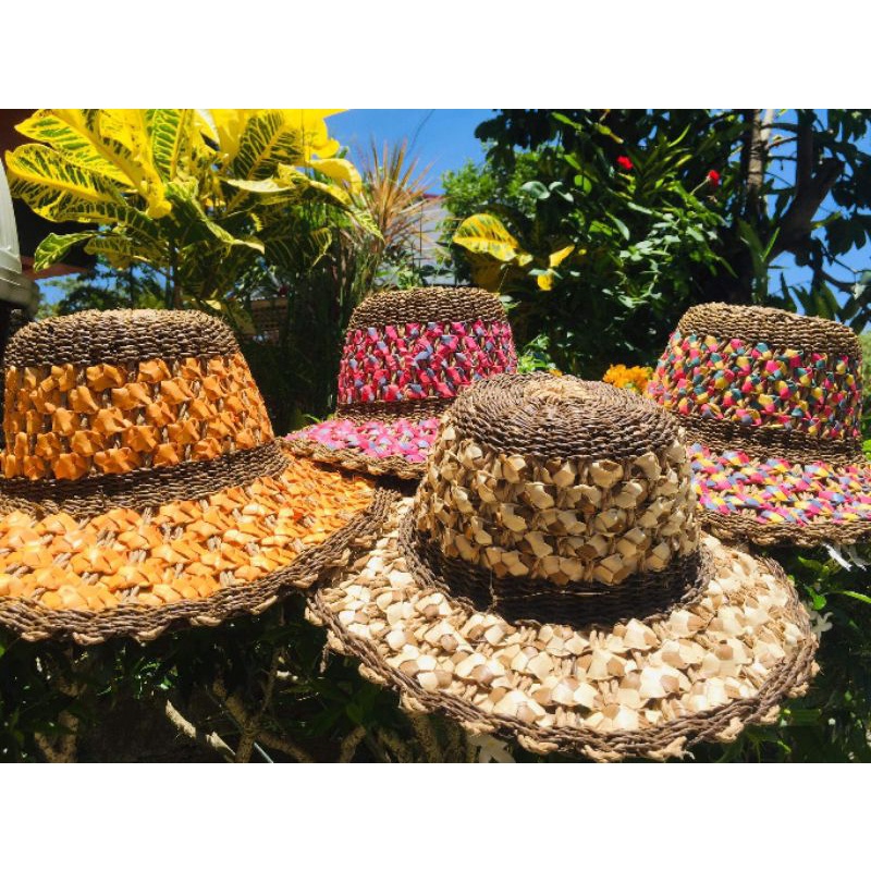 Native Summer Colored Hats(Colored Beach Hats) | Shopee Philippines