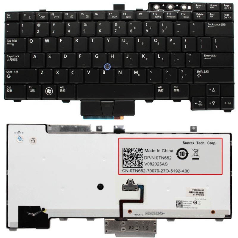 US keyboard For Dell for Latitude E6400 E6410 E5500 E5510 E6500 E6510 ...