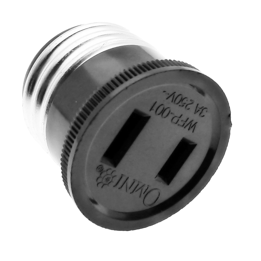 OMNI Female Plug 3A 250V E27 Base to Flat Pin Outlet WFP-001 | Shopee ...