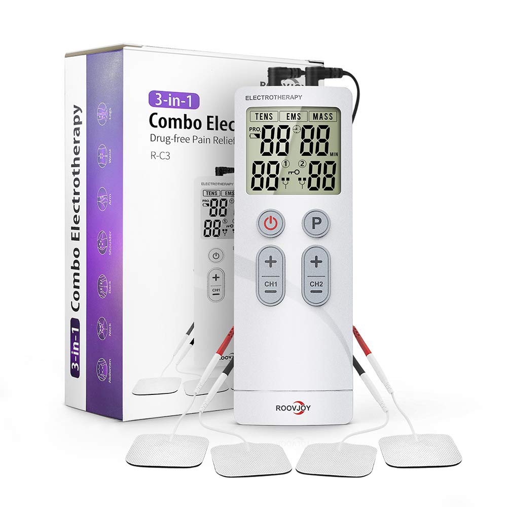 [Powerful] Rechargeable Massager Portable TENS Unit EMS Muscle ...