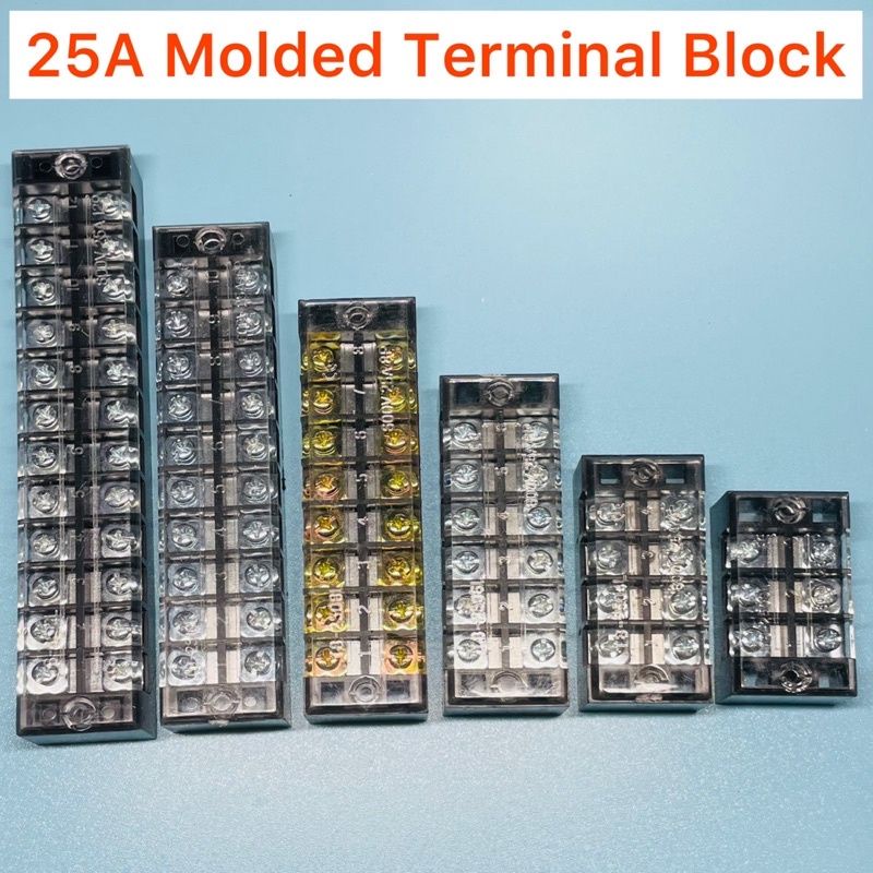 25A MOLDED TERMINAL BLOCK 3P, 4P, 6P, 8P, 10P, 12PAIRS | Shopee Philippines