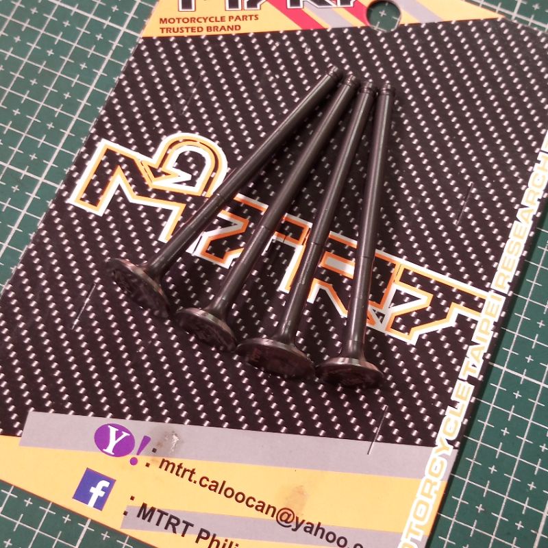 E89 Lightened Valves Set 17.5/20x5mm Stock Size Stock Head Aerox, Nmax ...