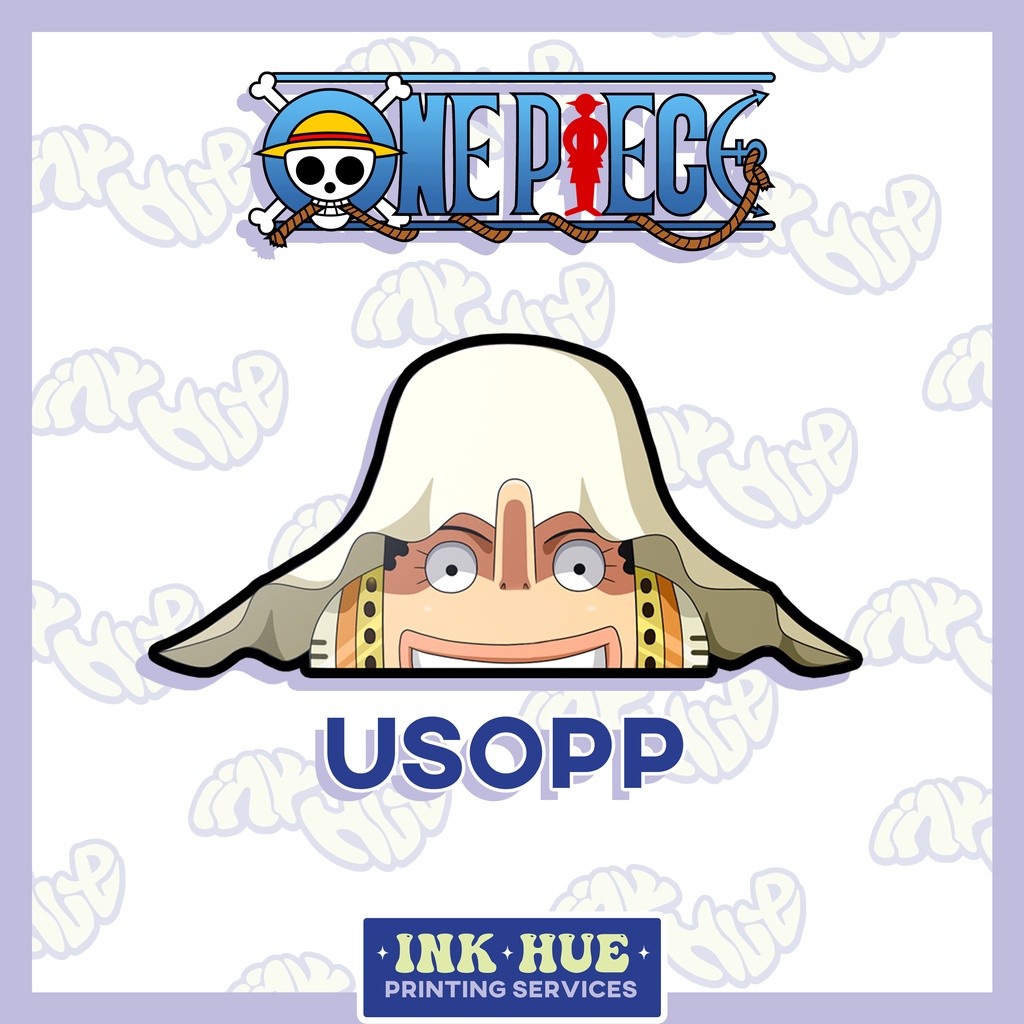 One Piece - USOPP - Waterproof PEEKER STICKER for Tumblers and more ...